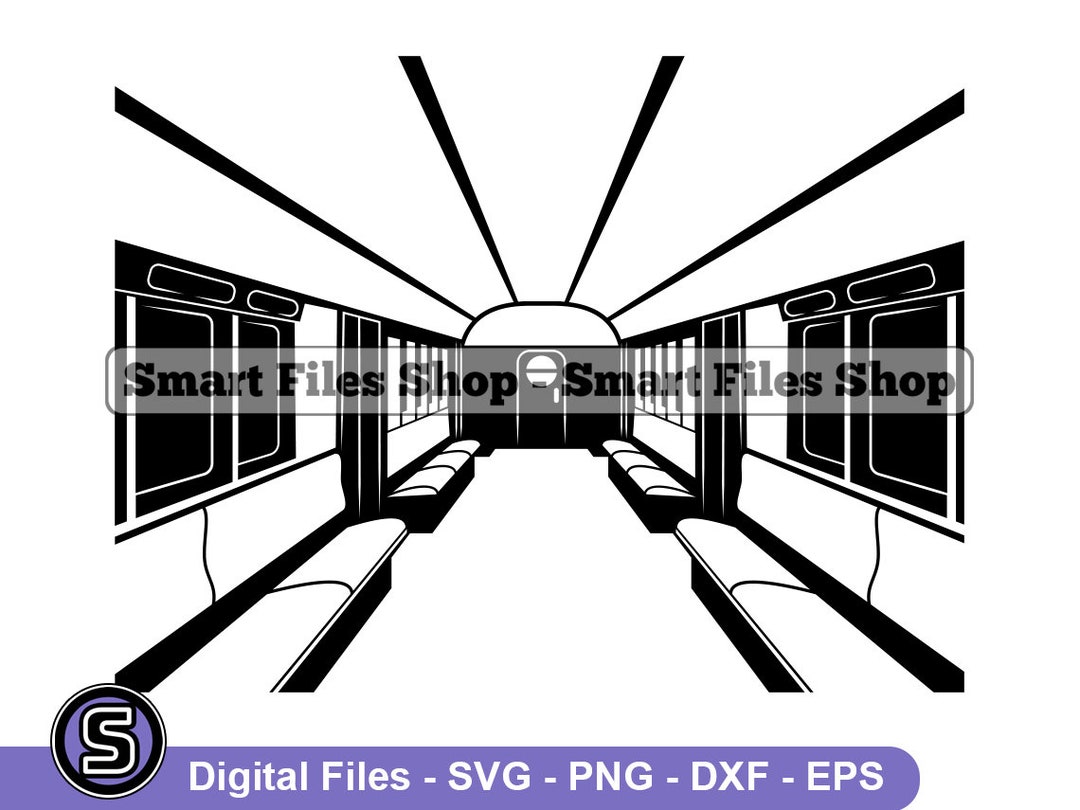 Subway Car 2 SVG, Subway Svg, Train Svg, Metro Svg, Public Transport ...