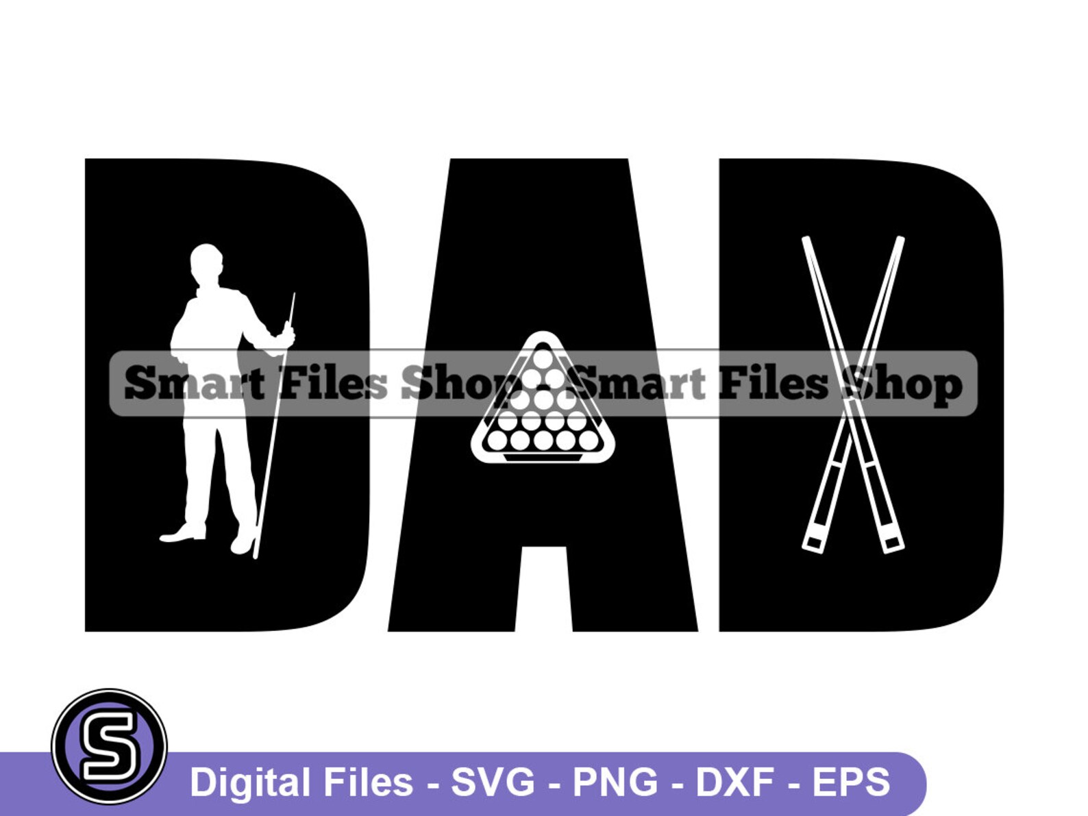 Billiards Pool Dad SVG, Dad Svg, Father Svg, Father's Day Svg, Dad Gift ...