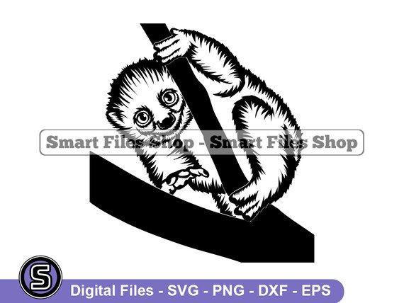 Potto SVG Monkey SVG Animals Svg Potto Dxf Potto Png | Etsy
