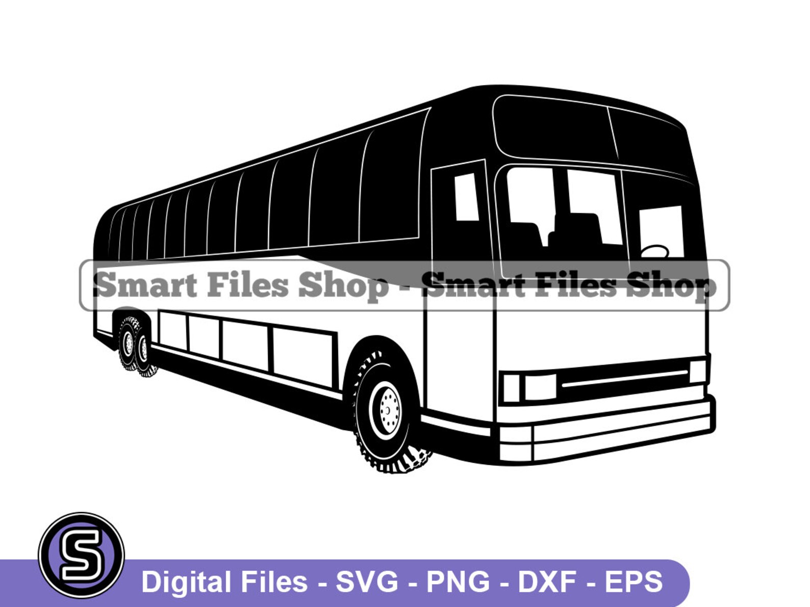 Coach Bus Svg Charter Bus Svg Coach Bus Svg Coach Bus Dxf - Etsy