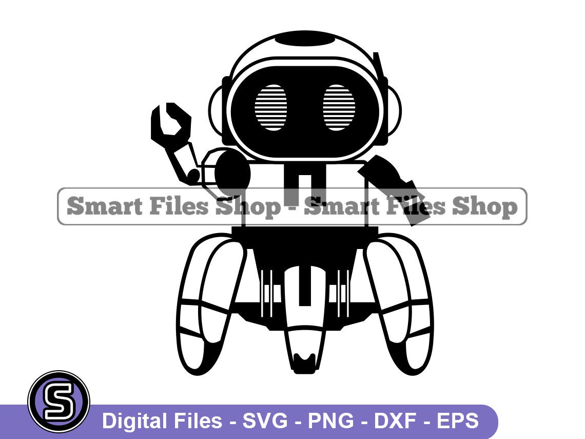 Robot SVG Robotics Svg Robot Dxf Robot Png Robot Clipart - Etsy