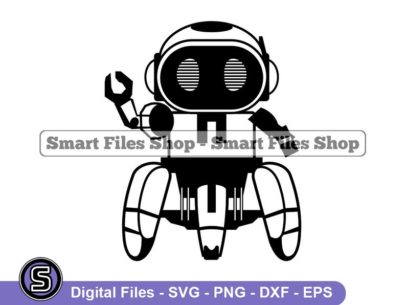 Robot SVG Robotics Svg Robot Dxf Robot Png Robot Clipart - Etsy