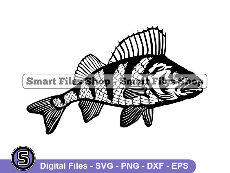 Perch Svg, Fish Svg, Fishing Svg, Perch Dxf, Perch Png, Perch Clipart ...