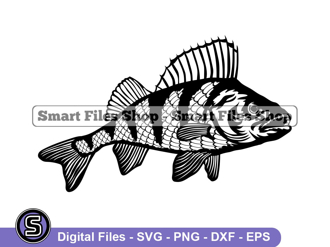 Perch Svg, Fish Svg, Fishing Svg, Perch Dxf, Perch Png, Perch Clipart ...