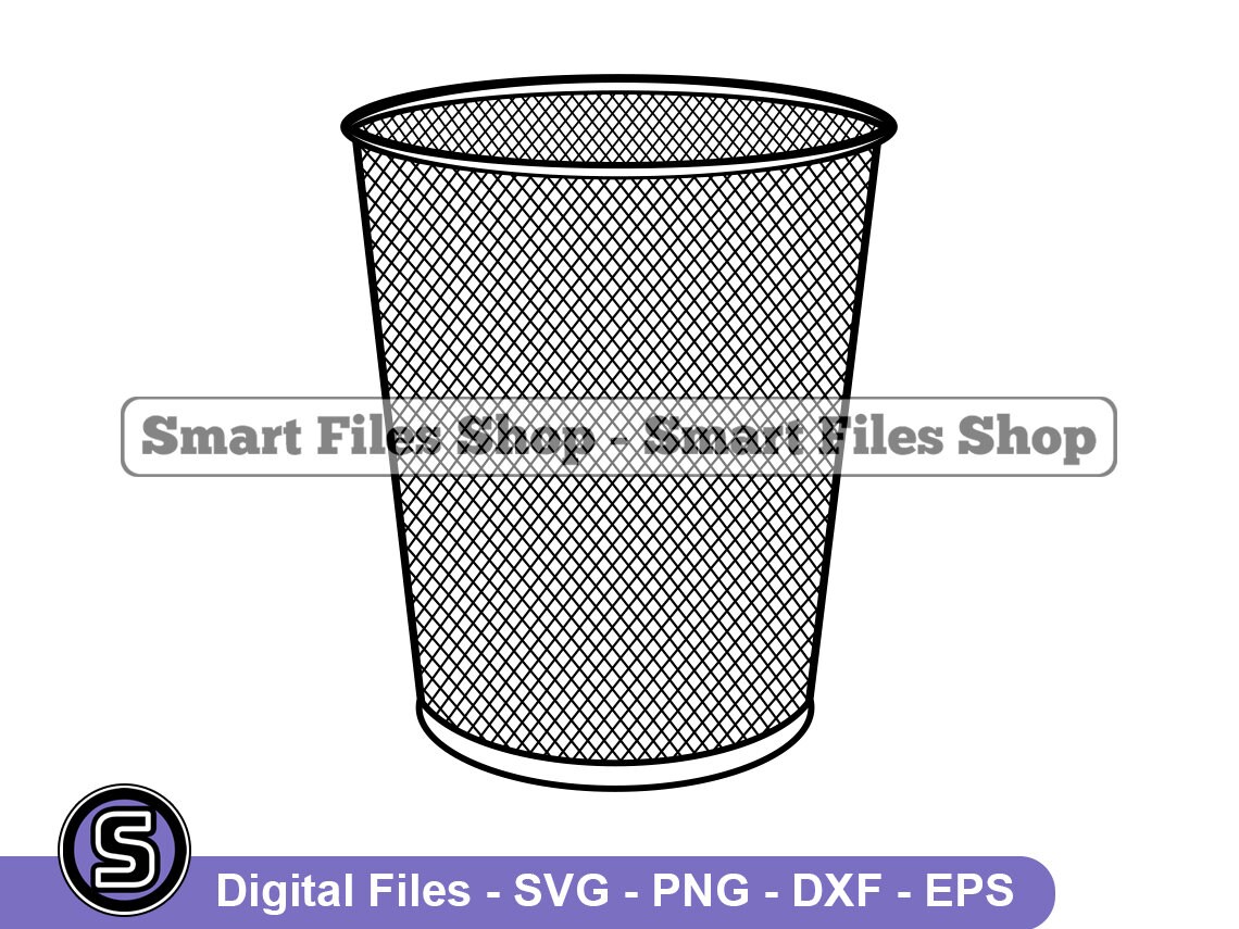 Trash Bin Svg Garbage Svg Trash Svg Waste Svg Trash Bin - Etsy