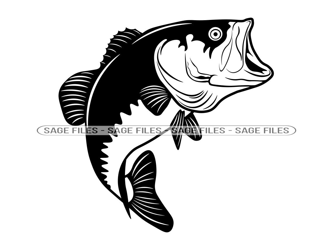 Bass Fishing 10 Svg Bass Logo Svg Bass Svg Fish Svg - Etsy