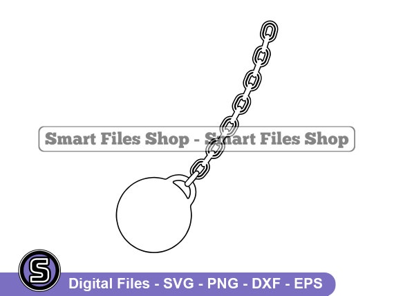 Wrecking Ball Outline Svg Wrecking Ball Svg Demolition Svg | Etsy