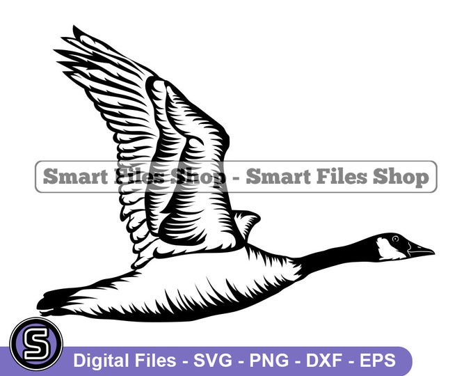 Canadian Goose Svg, Goose Standing Svg, Canadian Goose Clipart, Goose ...