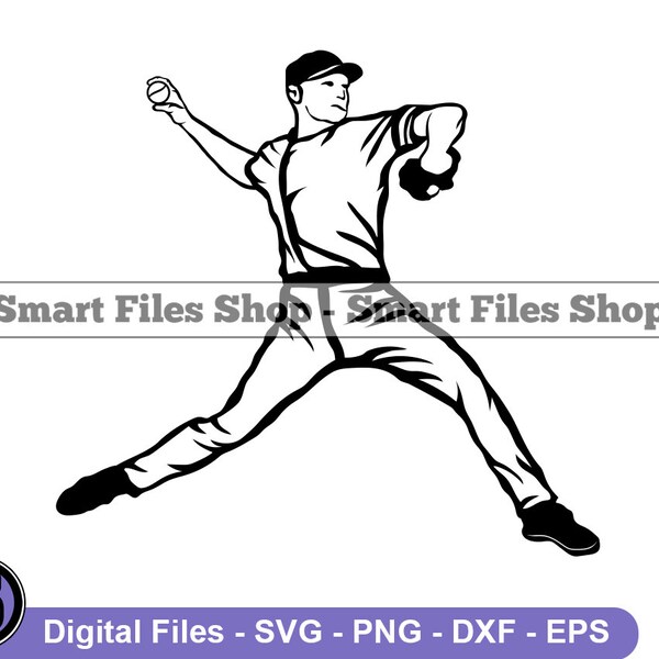 Baseball Pitcher - Etsy