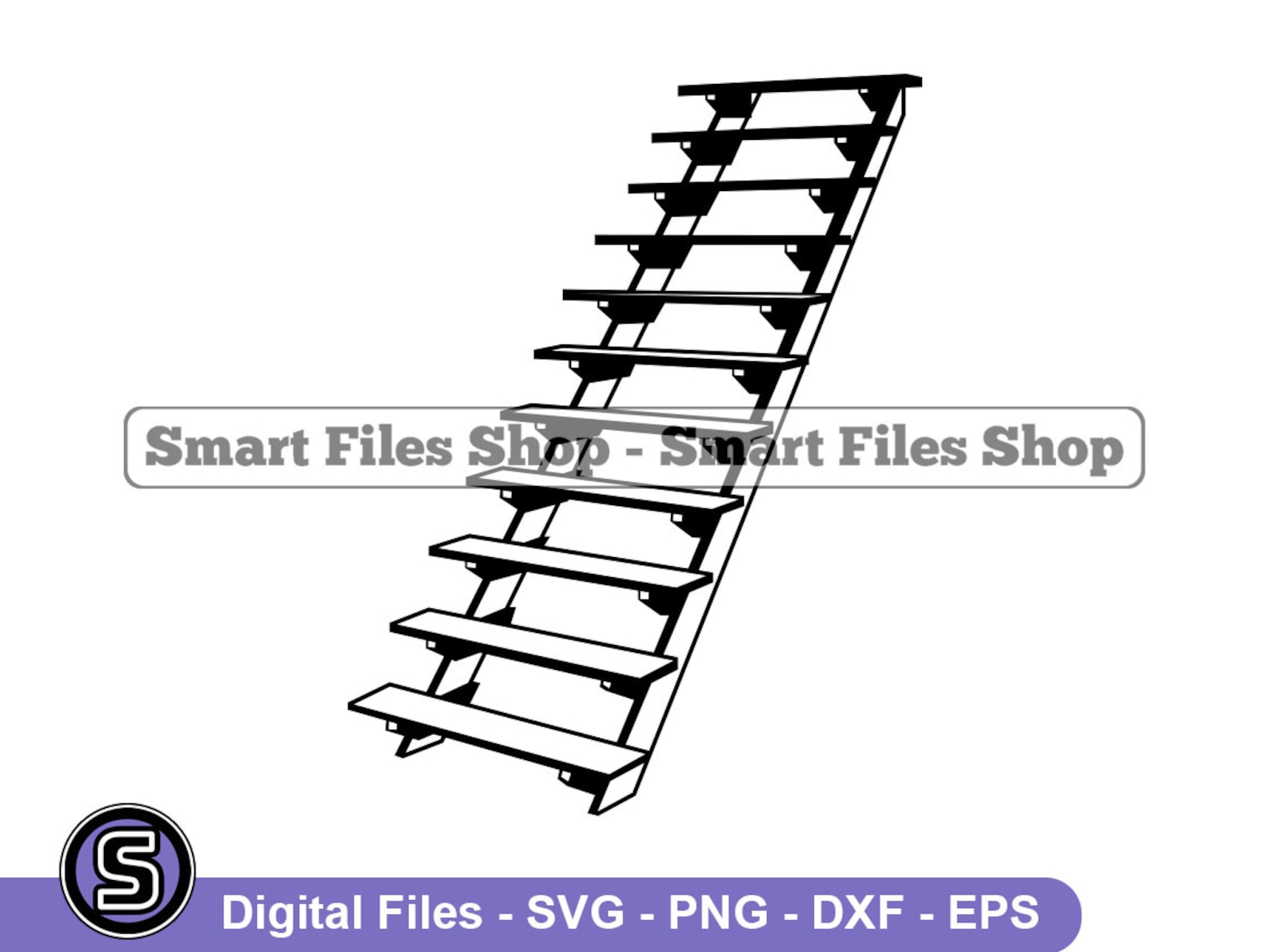 Wooden Stairs Svg Stairs Svg Stairs Dxf Stairs Png Stairs - Etsy