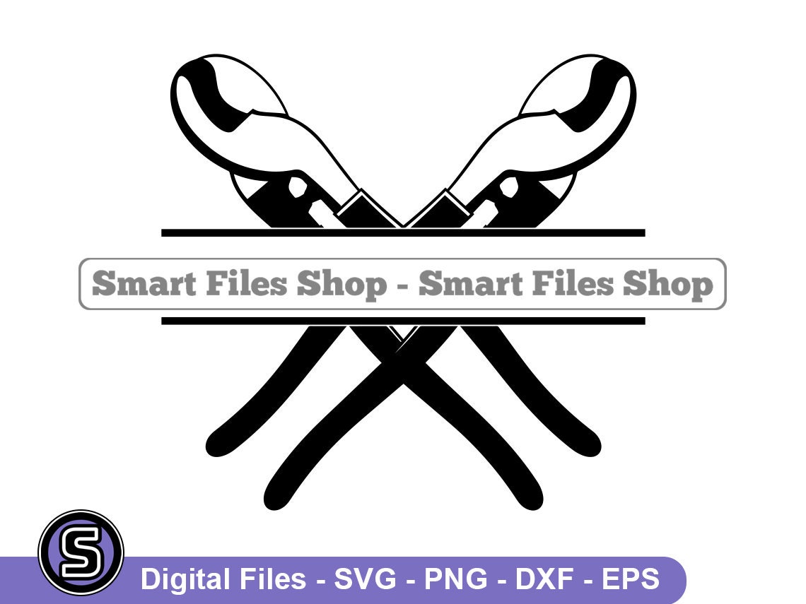 Cable Cutter Logo Split Monogram Svg Electrician Svg | Etsy