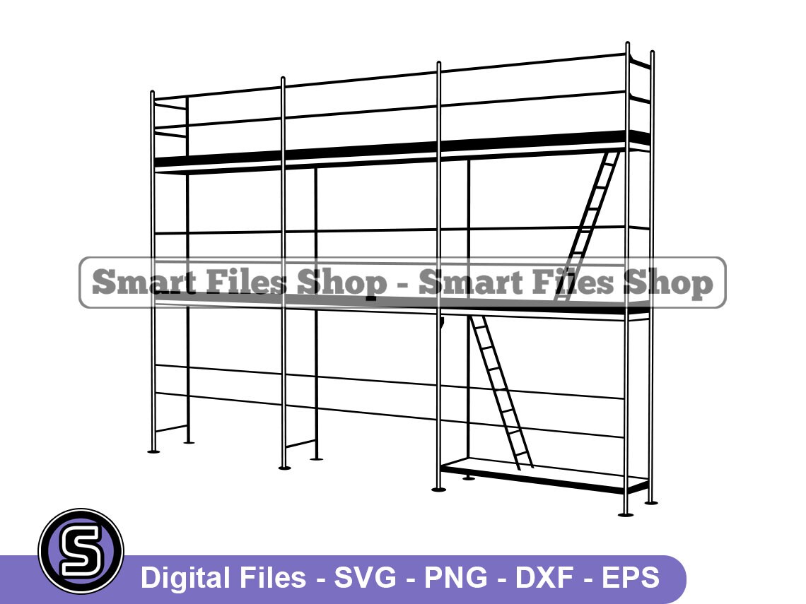 Scaffolding #5 Svg, Scaffold Svg, Staging Svg, Scaffolding Dxf ...