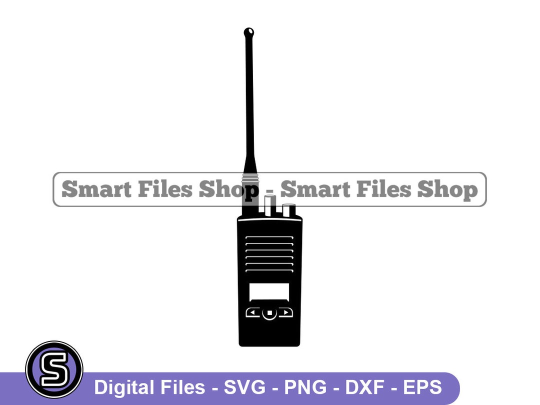 Walkie Talkie #2 Svg, Radio Svg, Communication Svg, Walkie Talkie Dxf ...