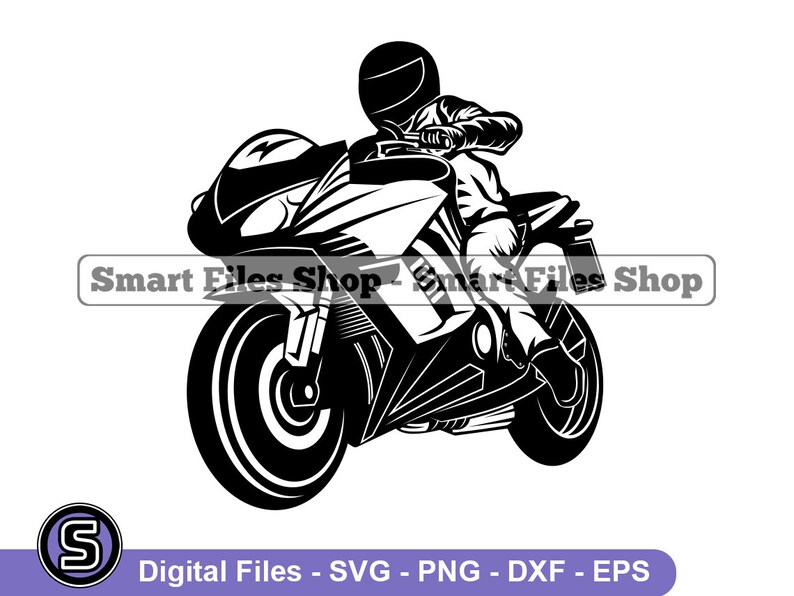 Motorcycle Rider 5 SVG Motorcycle SVG Biking Svg - Etsy