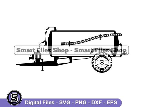 Water Tank Trailer Svg Water Tank Svg Water Tank Dxf Water | Etsy