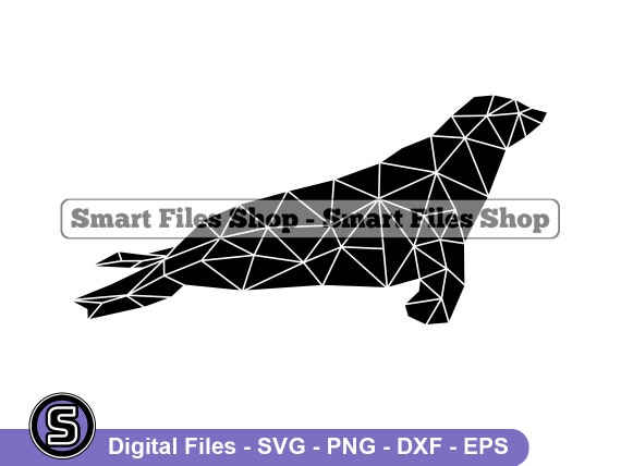 Geometric Seal Svg Seal Svg Geometric Animals Svg Animals - Etsy
