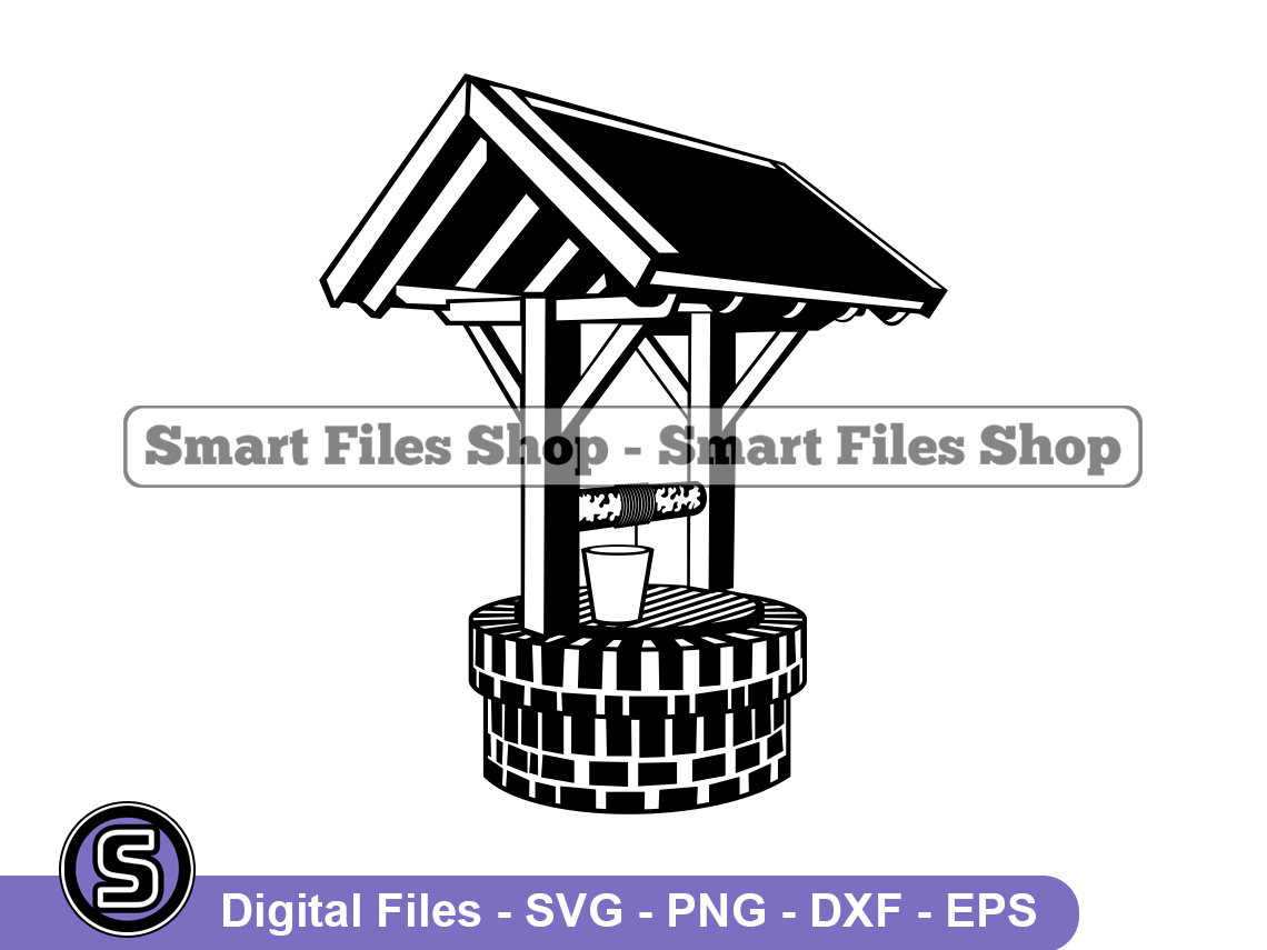 Water Well Svg Water Well Dxf Water Well Png Water Well - Etsy