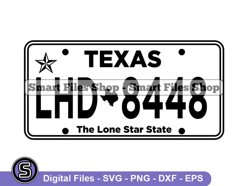 Texas Licence Plate Svg Texas Svg Driving Svg Driver Svg - Etsy