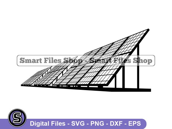 Solar Panels Svg Solar Energy Svg Solar Panel Svg Green | Etsy