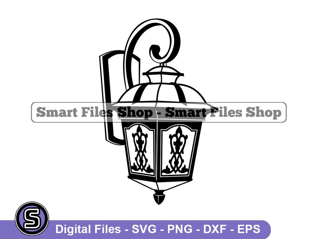 Wall Lamp 2 Svg, Wall Lamp Svg, Street Lamp Svg, Night Lamp Svg, Wall ...