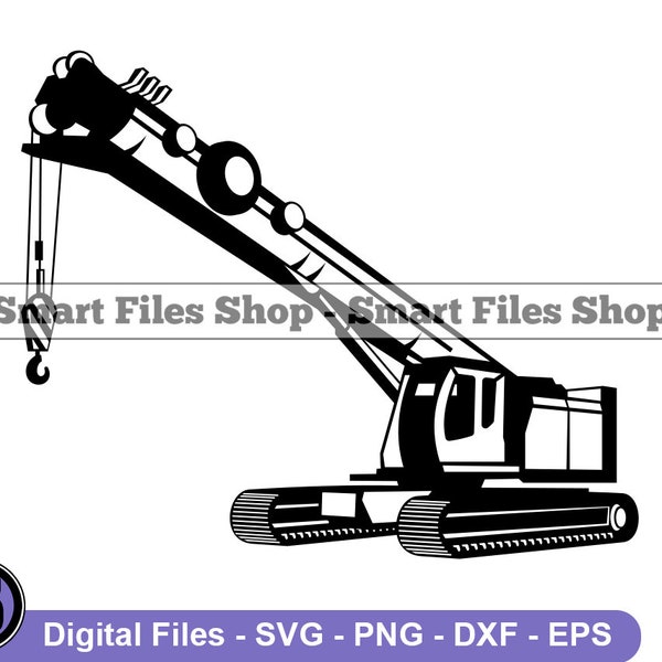 Crawler Crane Svg - Etsy