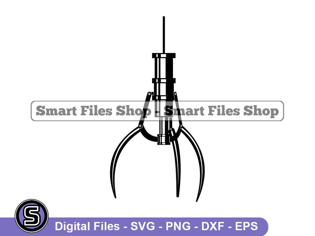 Robotic Claw Opened SVG, Robot SVG, Robotics Svg, Robotic Hand Svg ...