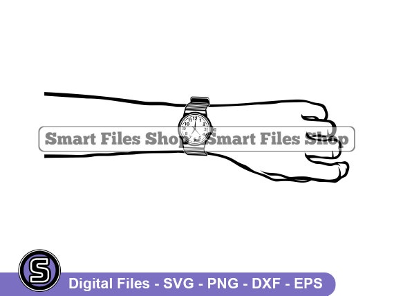 Digital Wrist Watch Clipart