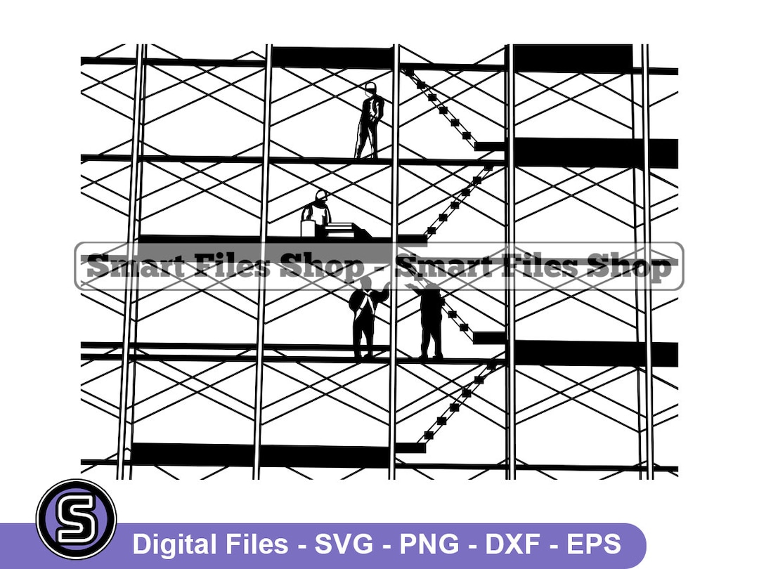 Scaffolding #2 Svg, Scaffold Svg, Staging Svg, Scaffolding Dxf ...