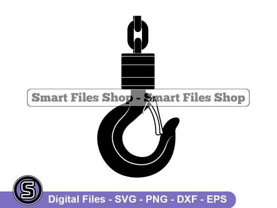 Crane Hook 2 Svg Crane Hook Svg Hook Svg Construction Svg | Etsy