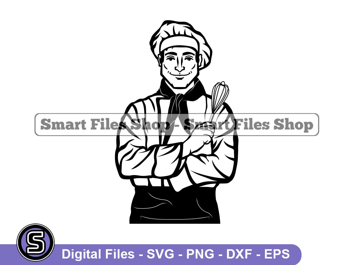 Chef 4 Svg Chef Svg Cooking Svg Chef Design Svg Chef Dxf - Etsy