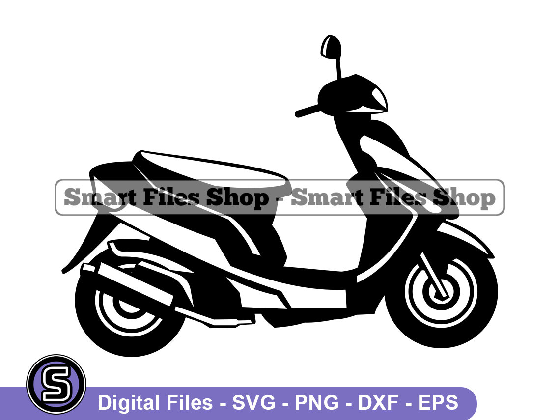 Electric Scooter Svg, Mopad Svg, Scooter Svg, Electric Scooter Dxf ...