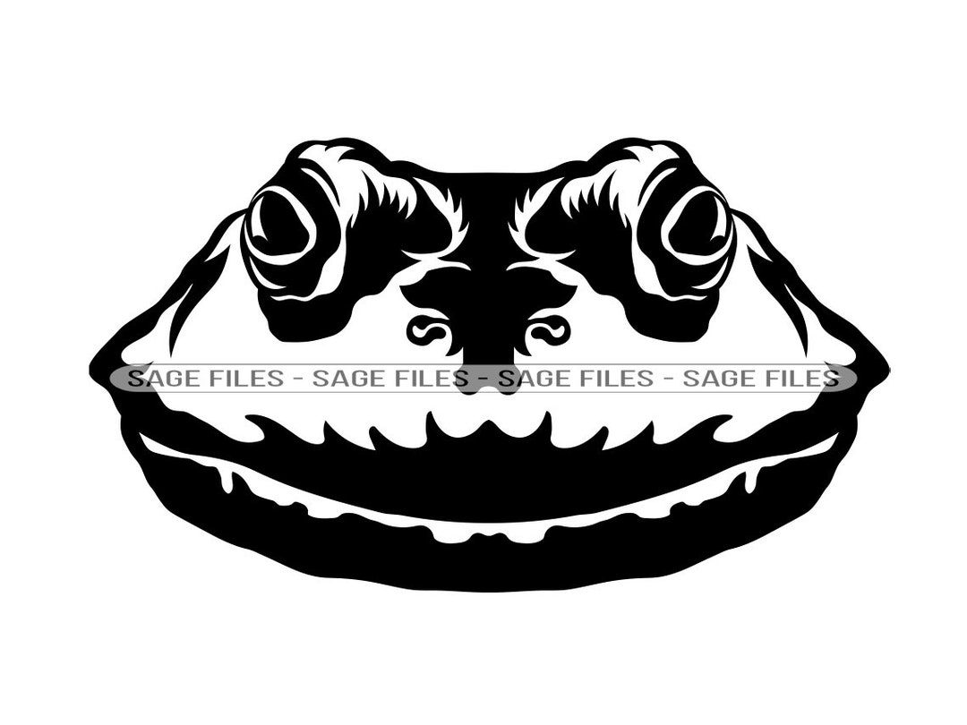 Frog Mascot SVG Frog Face SVG Frog Head Svg Frog Svg Toad - Etsy