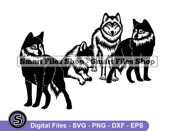 Wolf Pack 4 Svg Wolf Svg Wolves Svg Forest Creatures Svg | Etsy