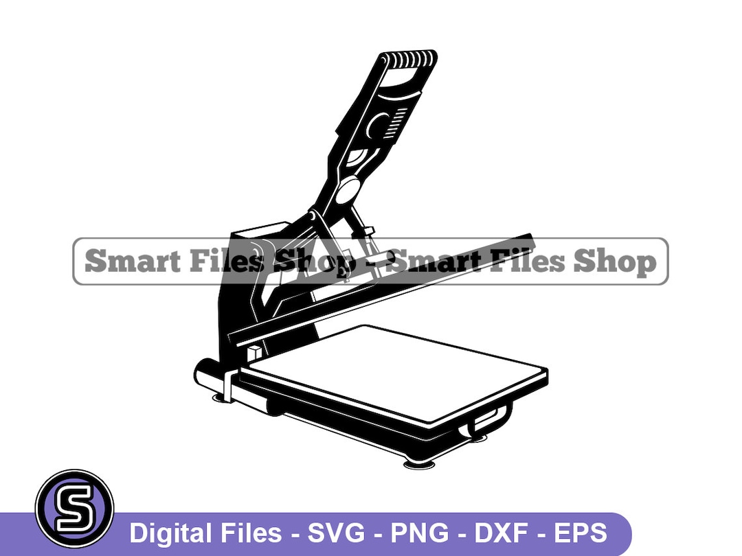T-shirt Printing #3 Svg, Heat Press Machine Svg, Print on Demand Svg, T ...