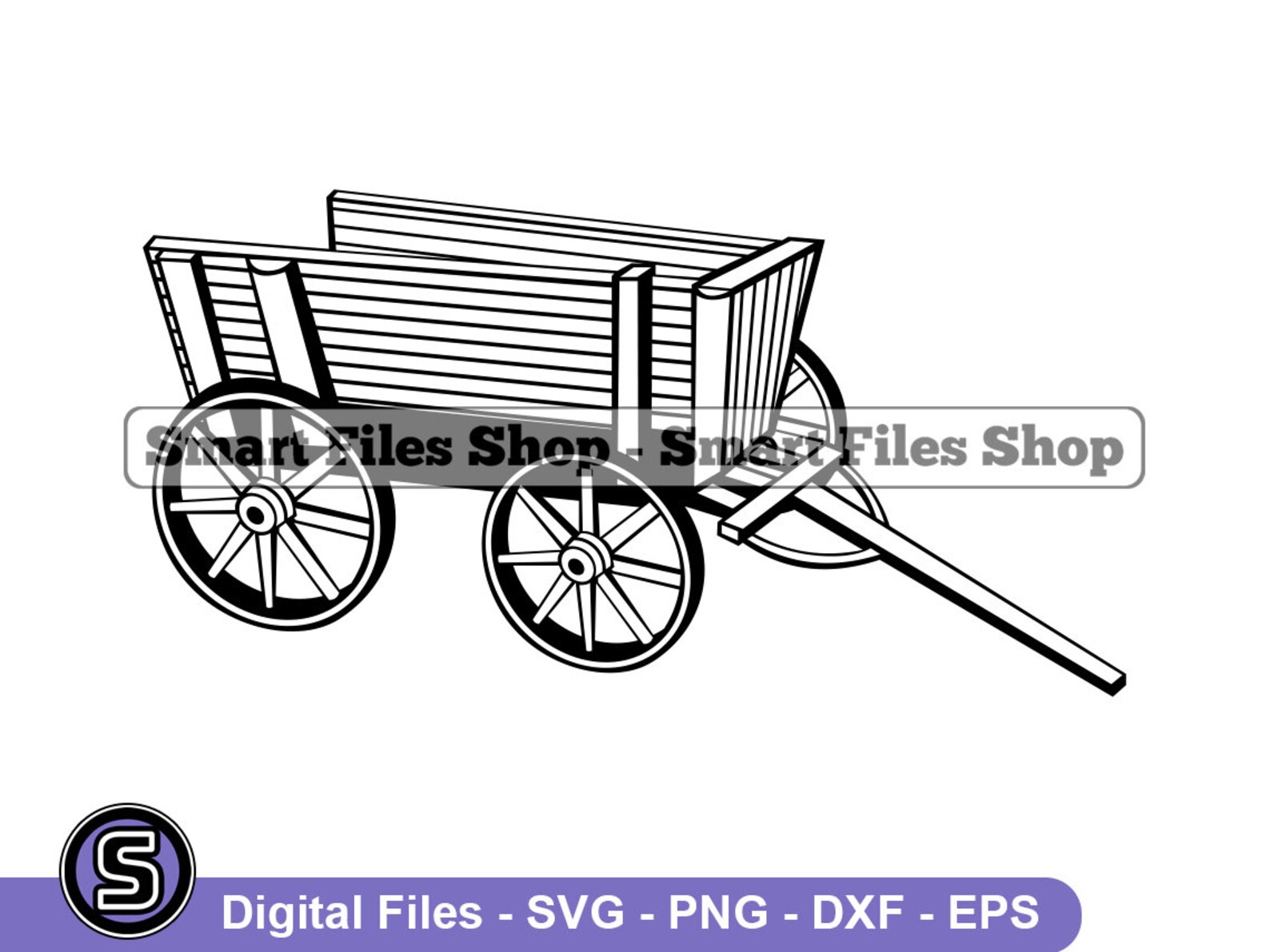 Wagon Svg, Ox Cart Svg, Wagon Design Svg, Wagon Dxf, Wagon Png, Wagon ...