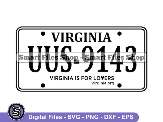 Virginia Licence Plate Svg Virginia Svg Driving Svg Driver - Etsy