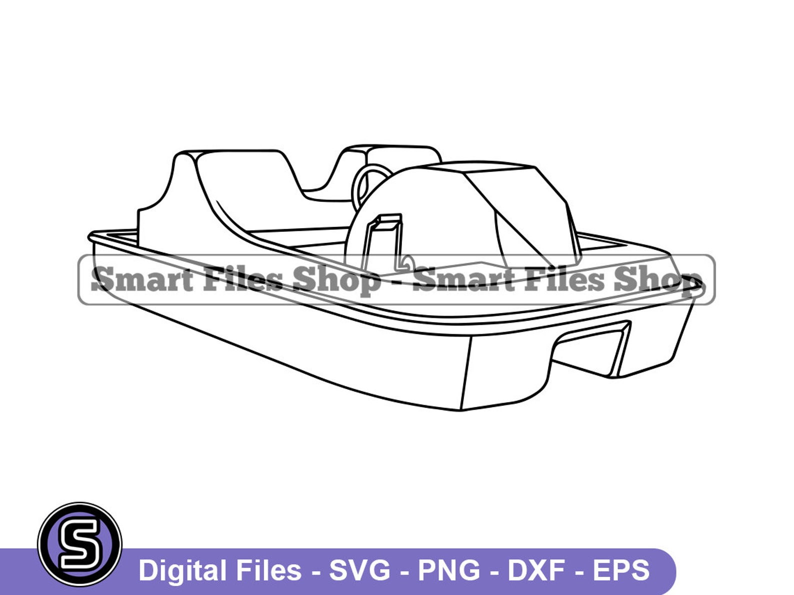 Paddle Boat Outline Svg Paddle Boat Svg Paddle Boat Dxf - Etsy
