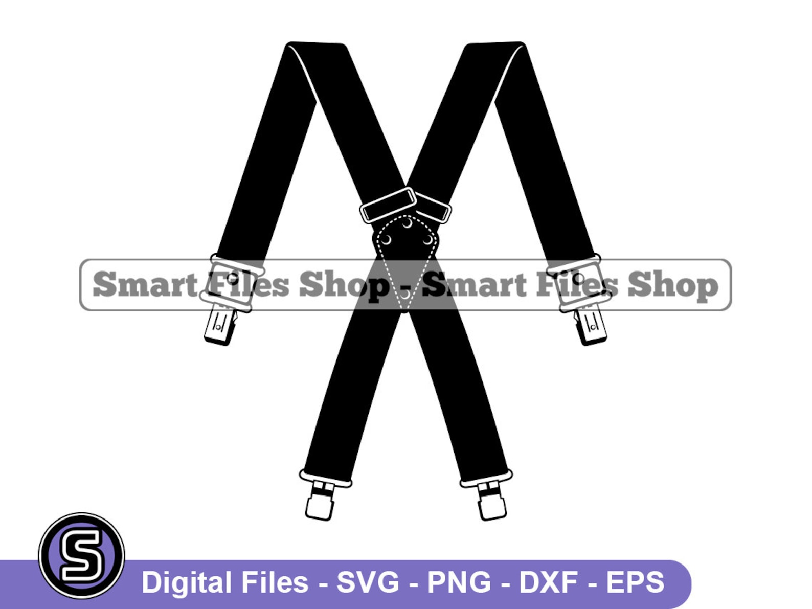 Suspenders Svg Mens Wardrobe Svg Leather Straps Svg - Etsy