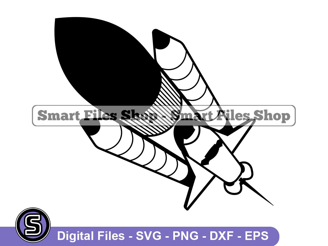 Space Shuttle SVG Space Exploration Svg Rocketship Svg - Etsy