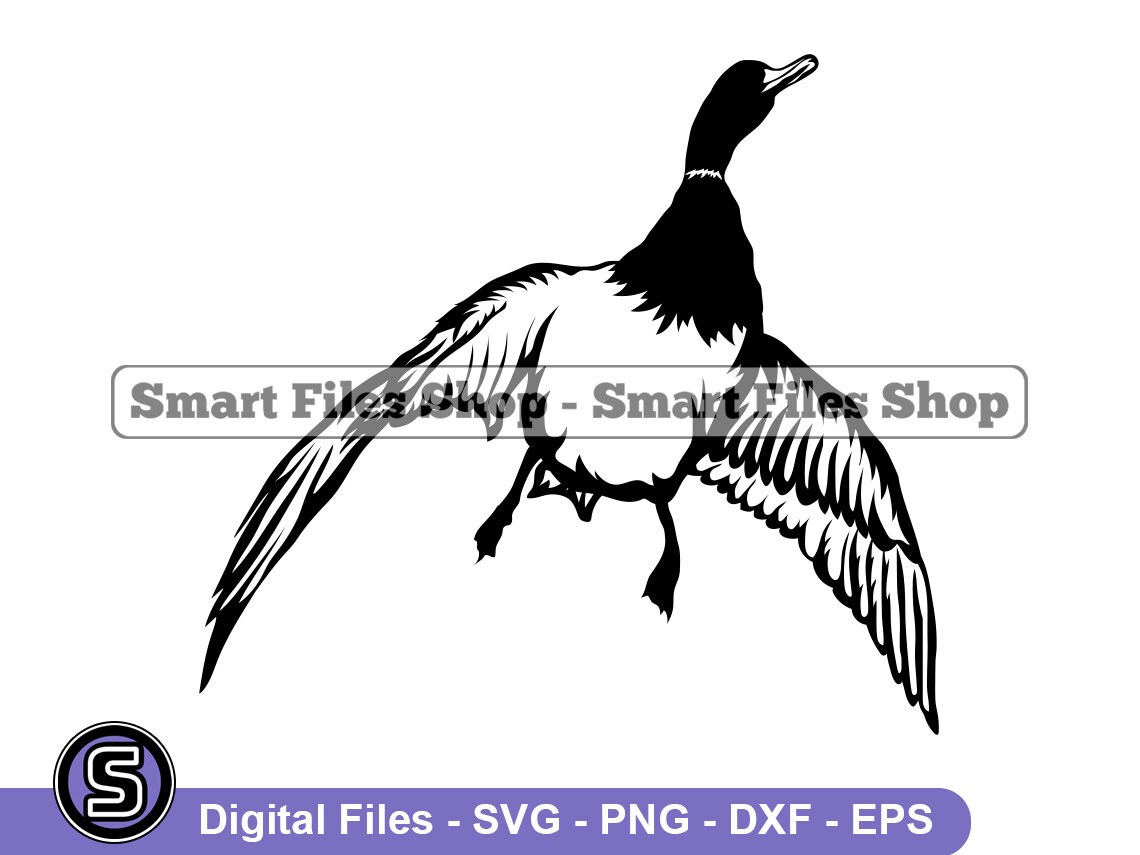 Flying Duck SVG Duck Svg Duck Hunting Svg Duck Dxf Duck - Etsy