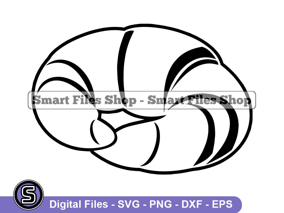Croissant Outline Svg Croissant Svg Pastry Svg Bakery Svg - Etsy