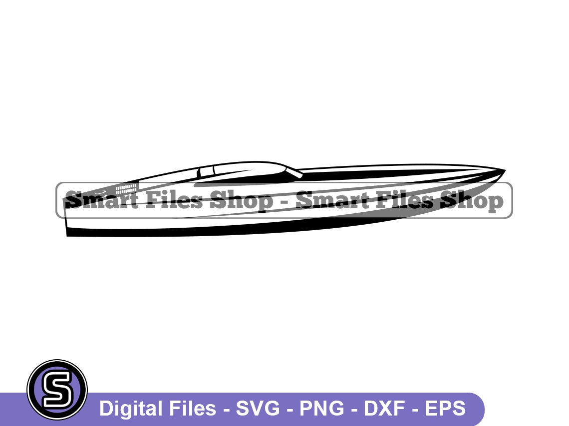 Go Fast Boat Svg Speed Boat Svg Yacht Svg Go Fast Boat Dxf - Etsy