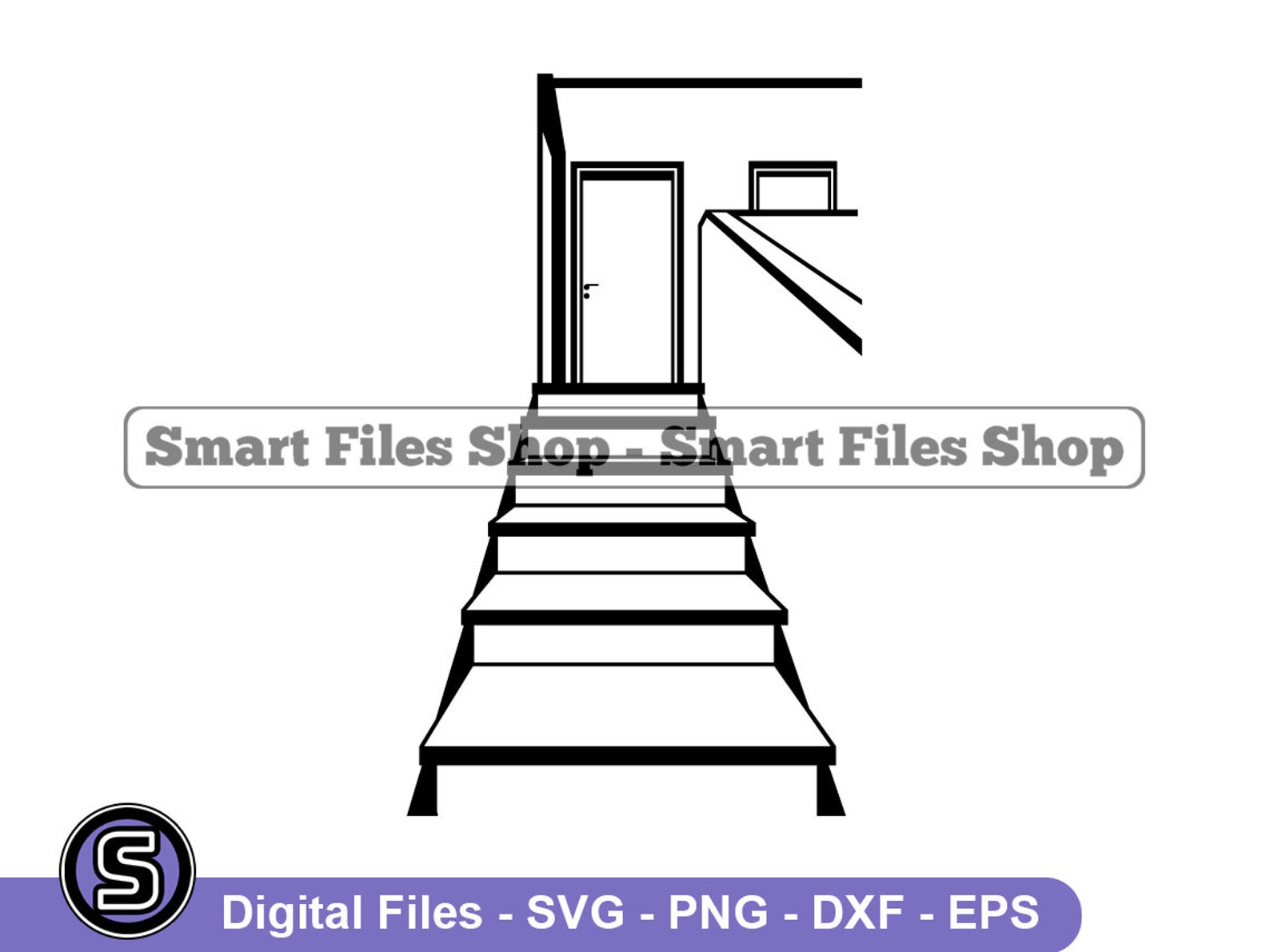 Home Staircase Svg Staircase Svg Upstairs Svg House Svg | Etsy