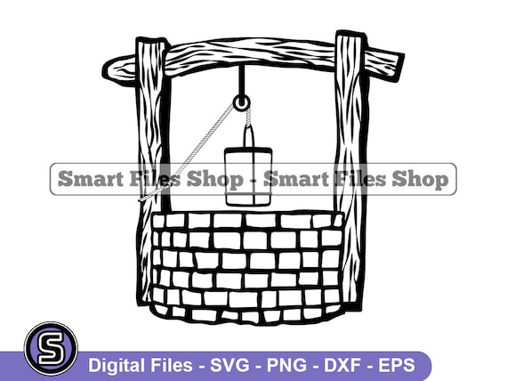 Water Well 3 Svg Water Well Svg Water Well Dxf Water Well - Etsy