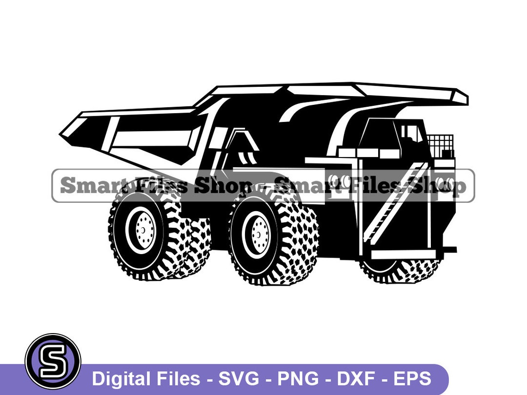 Mining Truck #2 Svg, Mining Truck Svg, Truck Svg, Heavy Equipment Svg ...