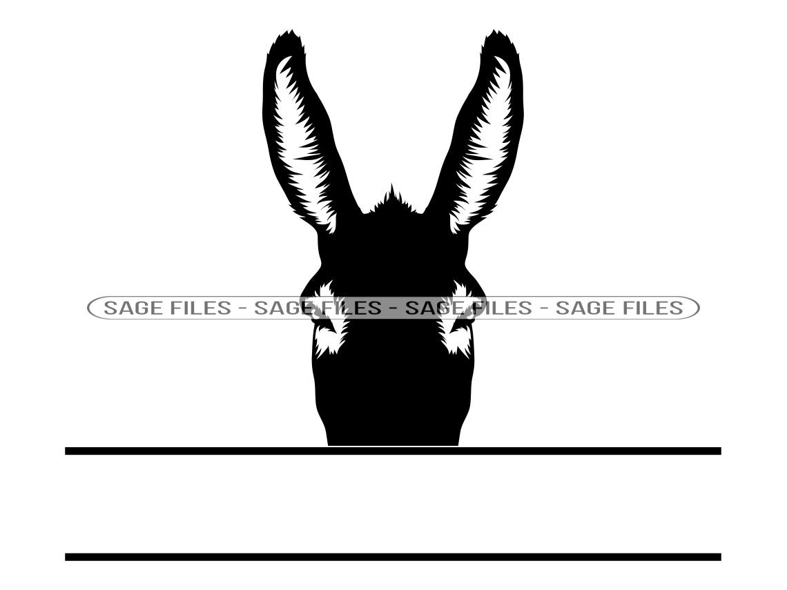 Peeking Mule Svg Mule Svg Peeking Animals Svg Monogram Svg - Etsy
