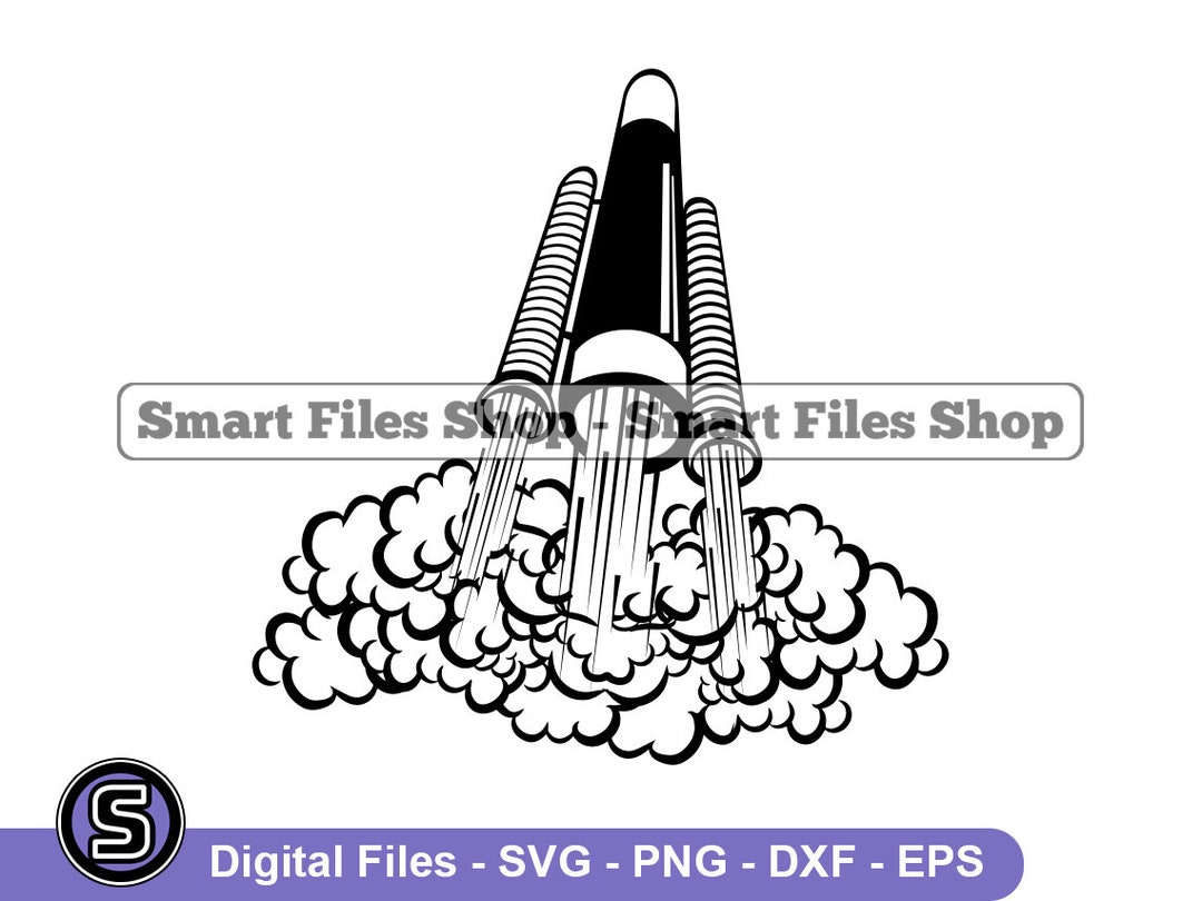 Rocket Blast off Svg, Rocket Launch Svg, Spaceship Svg, Space ...