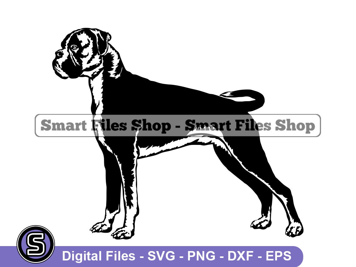 Standing Boxer SVG Boxer Svg Dog Svg Boxer Dxf Boxer Png | Etsy