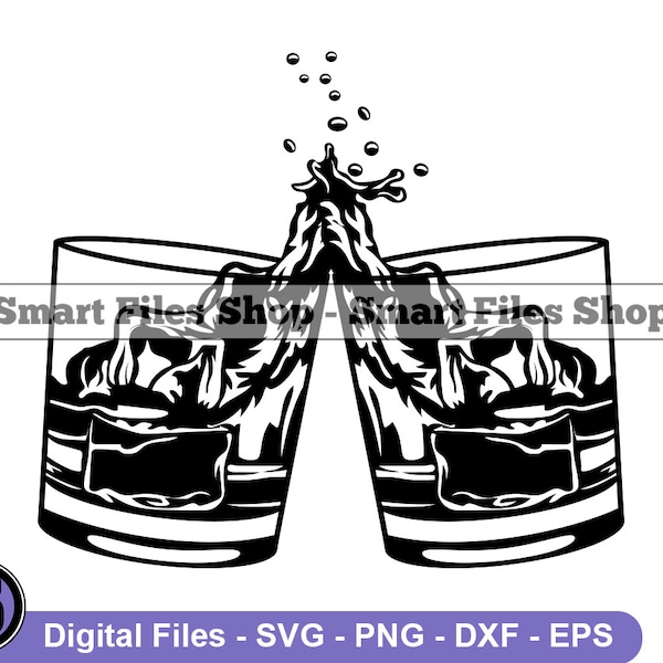 Toasting Glass Svg - Etsy
