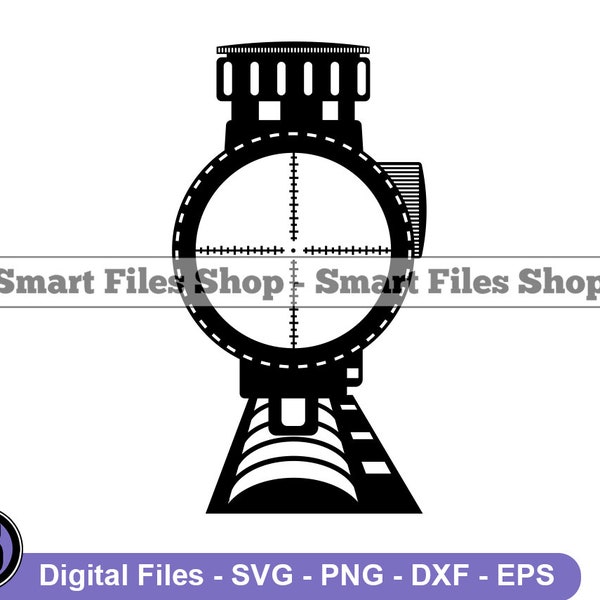Sniper Scope Svg - Etsy